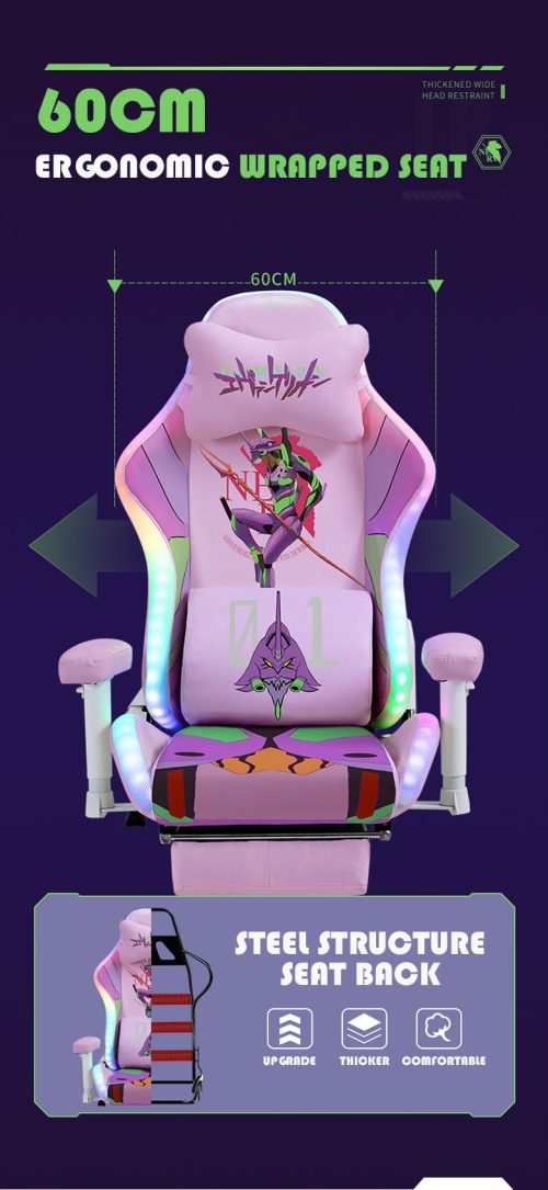 Neon Genesis Evangelion Game Chair EVA Gaming Chair Custom Gaming Chair